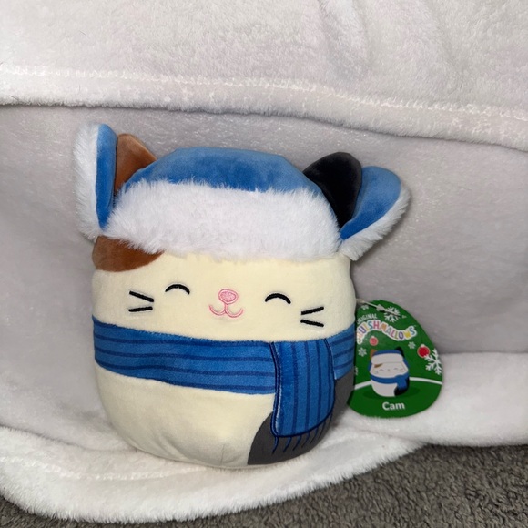 Squishmallows | Toys | Squishmallows Blue And Cream Cat Plush | Poshmark